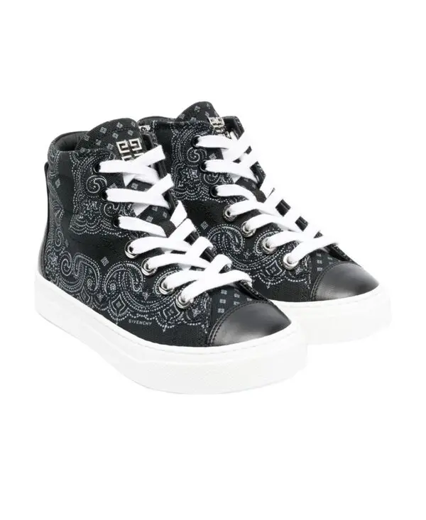 Givenchy Bandana-print High-top Sneakers