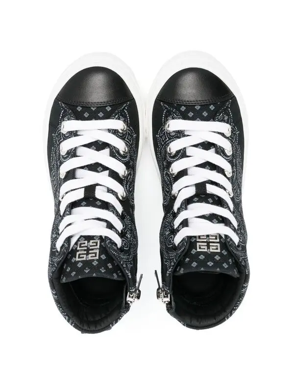 Givenchy Bandana-print High-top Sneakers