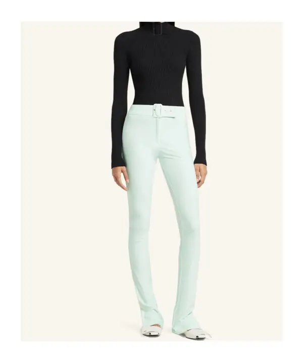 COURREGES Courrèges Buckle Rib Knit Sweater