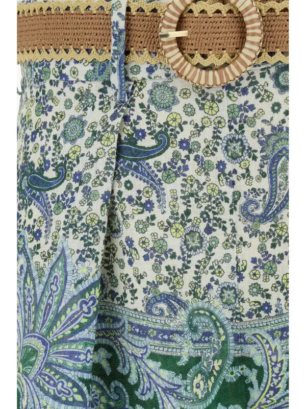 Zimmermann Ottie Tuck Linen Shorts