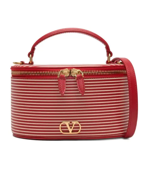 Valentino Garavani Striped Logo Vanity Bag
