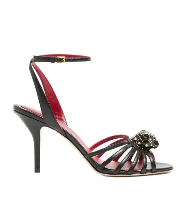 Valentino Garavani Open Toe High Heel Sandals - Black