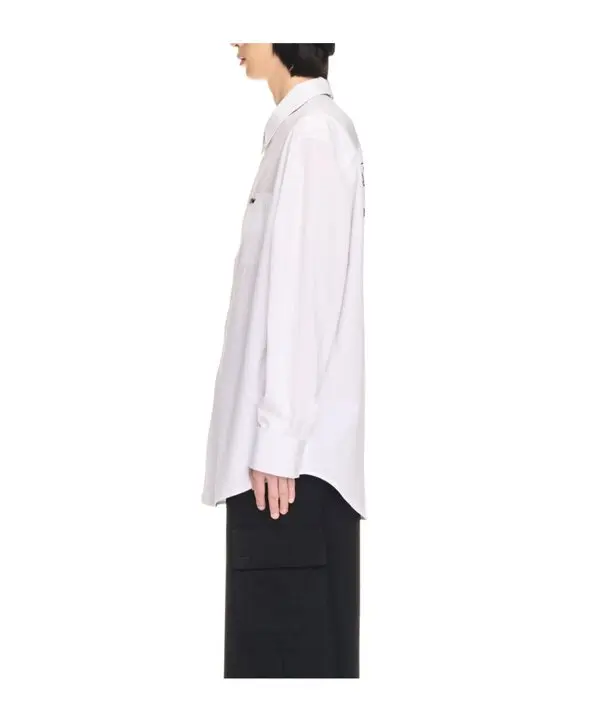 Off-White Logo Embroidered Long-sleeved Shirt