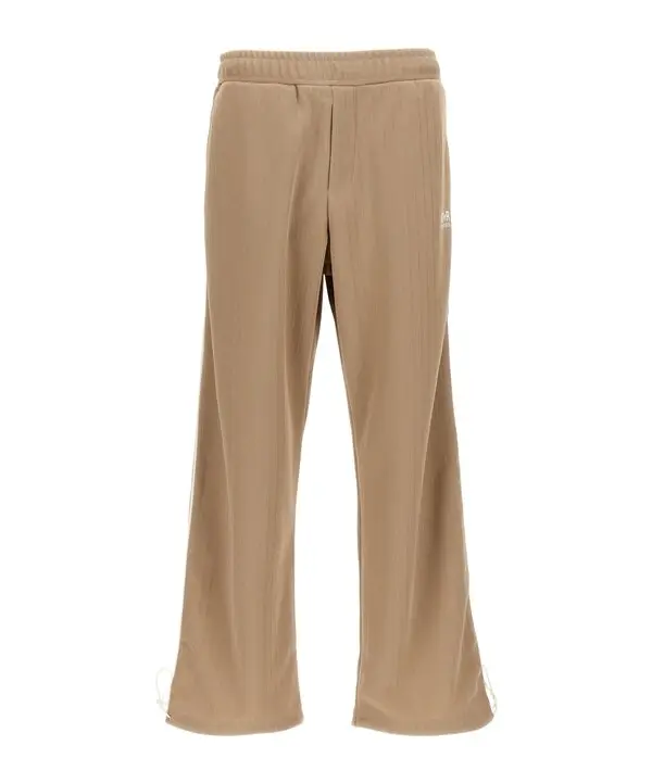 GOLDEN GOOSE Logo Printed Straight-leg Trousers - Nude