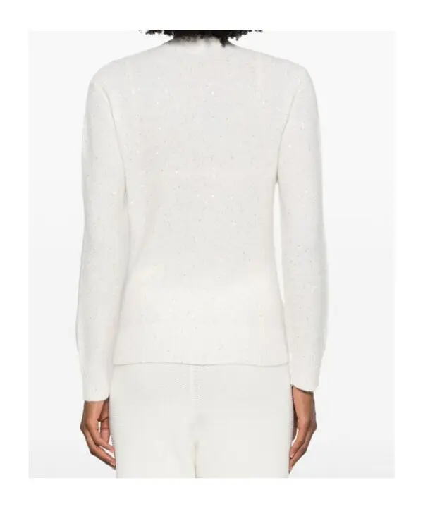 Fabiana Filippi Sequin Embellished V-neck Jumper