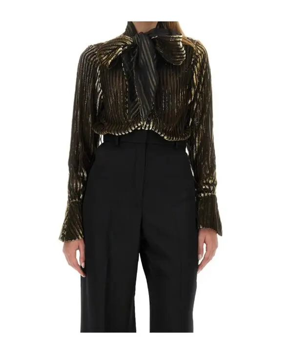 Nina Ricci Pussy-bow Embellished Blouse