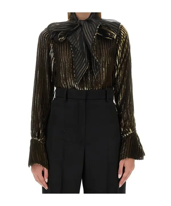 Nina Ricci Pussy-bow Embellished Blouse