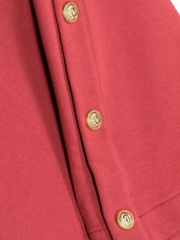 Balmain Decorative-buttons Wide-leg Cotton Trousers