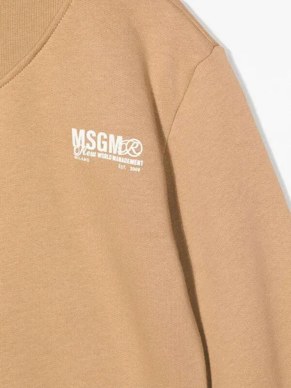 MSGM Chest Logo-print Detail Sweatshirt