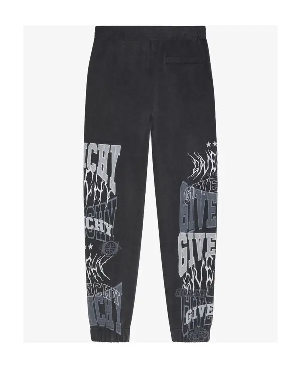 Givenchy Slim Fit Jogger Pants In Embroidered Felpa