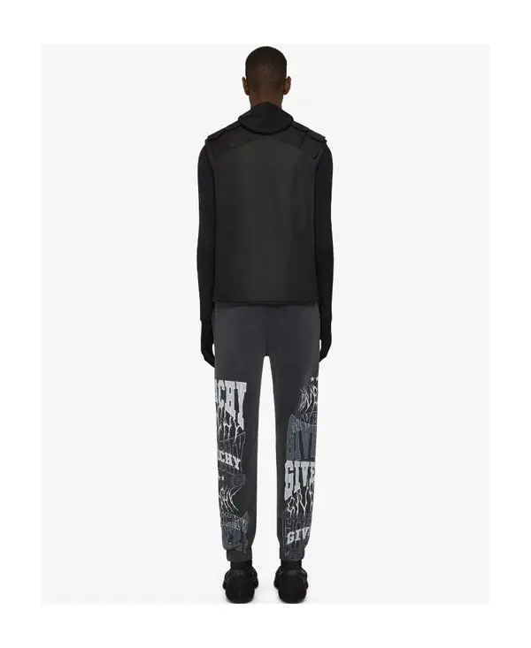 Givenchy Slim Fit Jogger Pants In Embroidered Felpa