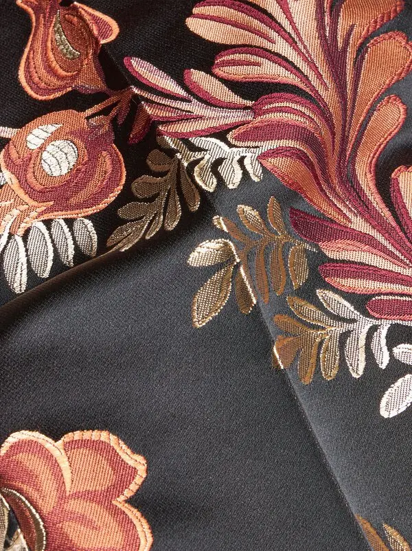 Etro Floral Jacquard Tapered-leg Trousers