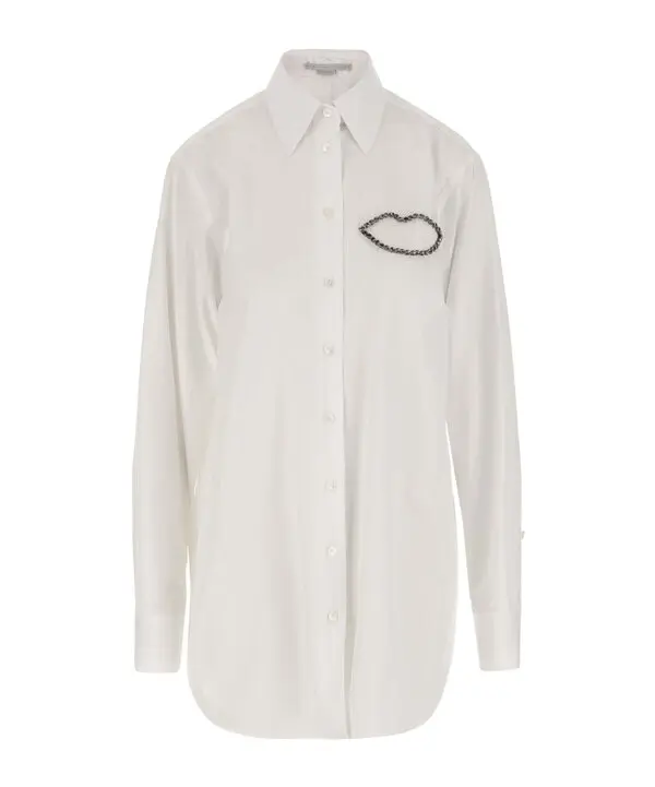 Stella McCartney Embellished Curved Hem Shirt