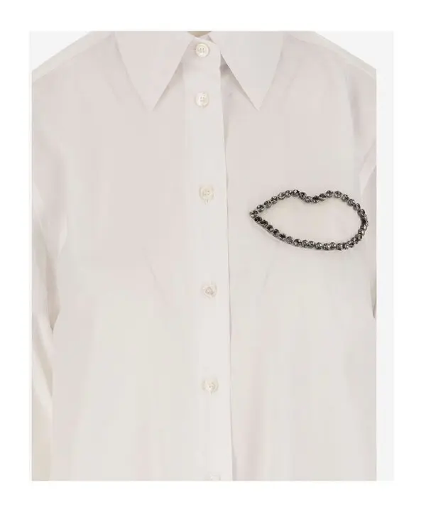 Stella McCartney Embellished Curved Hem Shirt