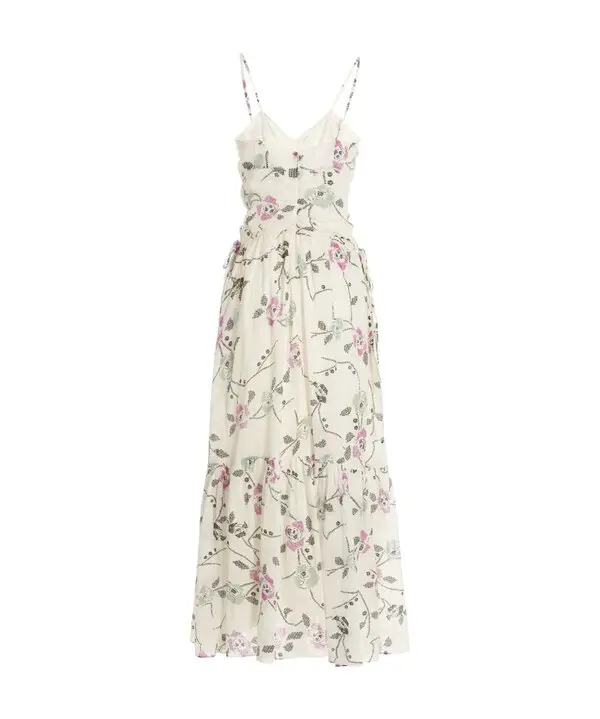 Isabel Marant Étoile Giana Floral Print Maxi Dress - White