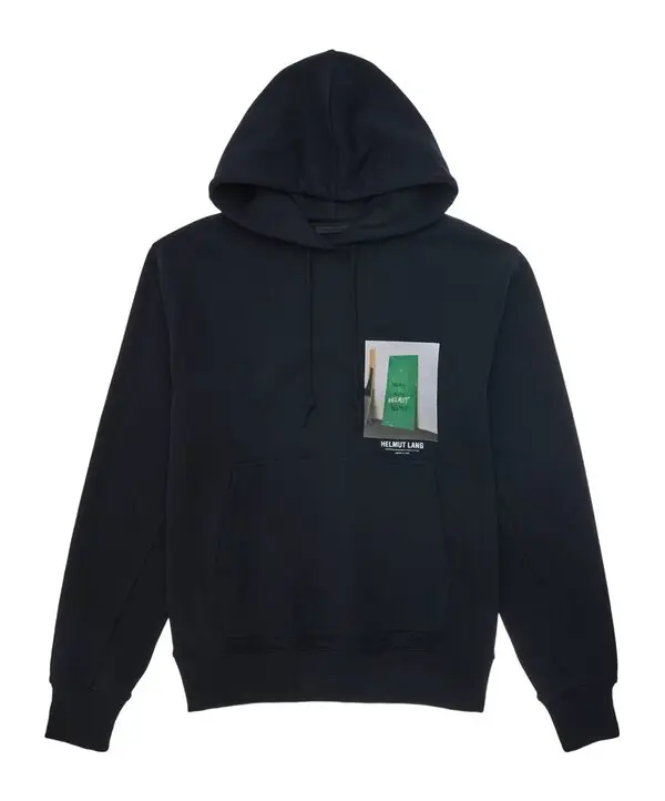 Helmut Lang Photo Printed Drawstring Hoodie