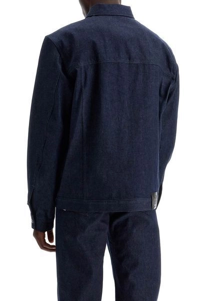 Off-White Logo Embroidered Denim Jacket