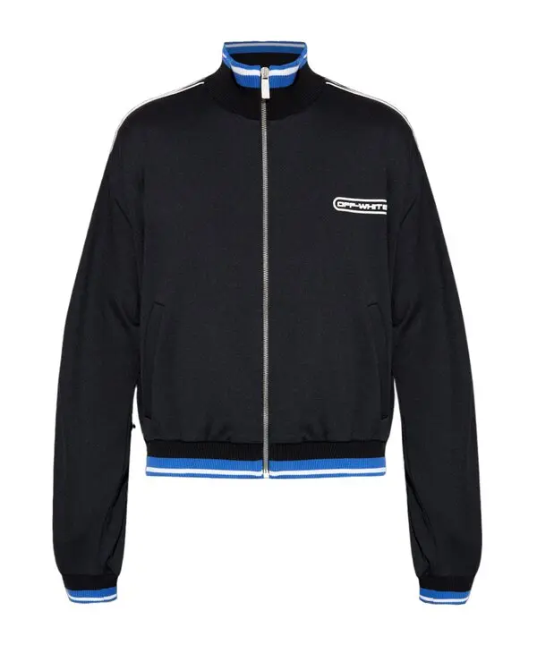 Off-White Zip-up High Neck Jacket