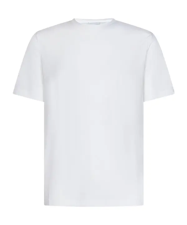 LARDINI Short-sleeved Wool T-shirt - White