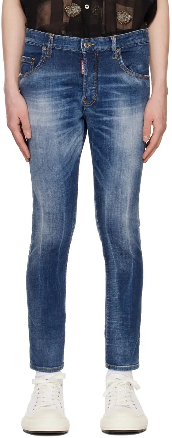 Dsquared2 Slim-cut Logo Patch Jeans