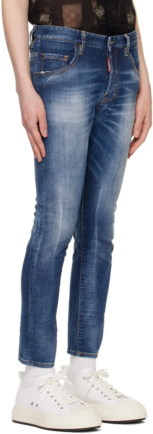 Dsquared2 Slim-cut Logo Patch Jeans