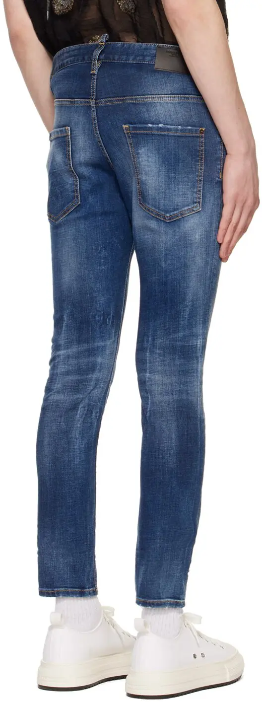 Dsquared2 Slim-cut Logo Patch Jeans