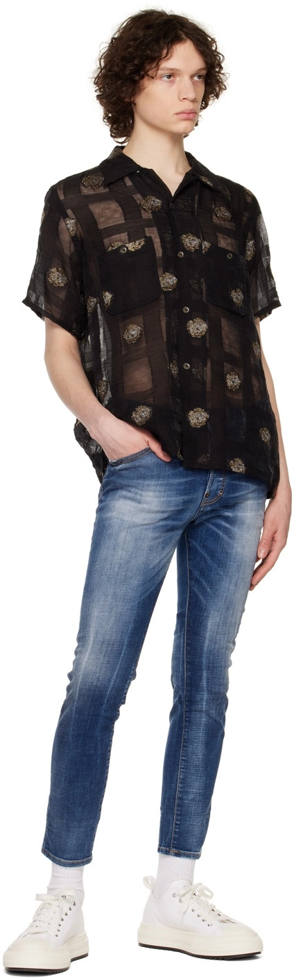 Dsquared2 Slim-cut Logo Patch Jeans