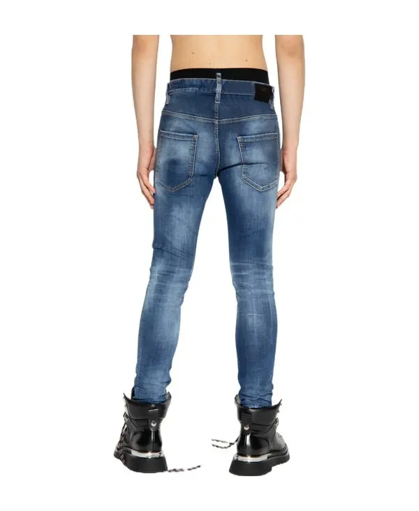 Dsquared2 Slim-cut Logo Patch Jeans