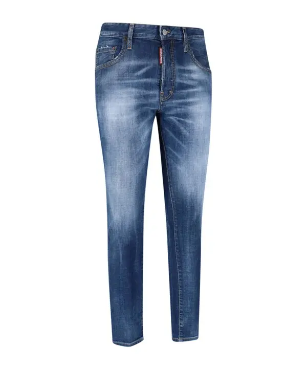 Dsquared2 Slim-cut Logo Patch Jeans