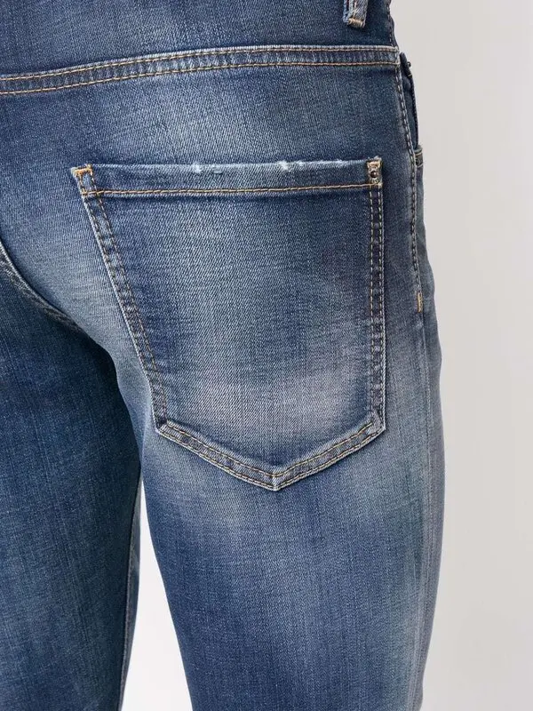 Dsquared2 Slim-cut Logo Patch Jeans