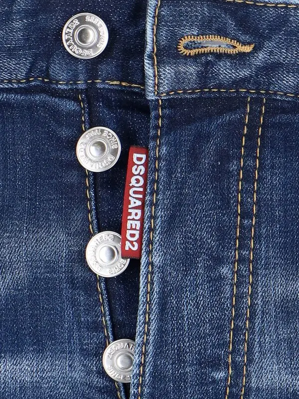 Dsquared2 Slim-cut Logo Patch Jeans