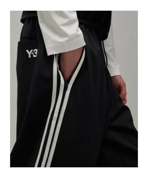Y3 Logo Printed 3-stripes Pants