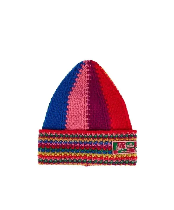 Emilio Pucci Colourblock Wool Beanie Hat