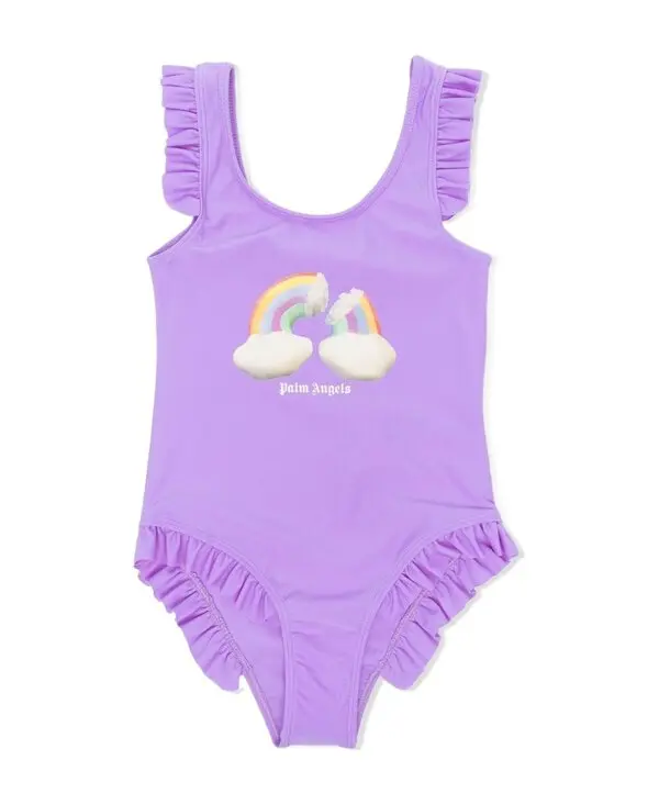 Palm Angels Ruffle Detail One-piece Swimsuit