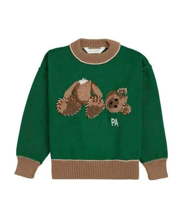 Palm Angels Bear Crew-neck Jumper - Green