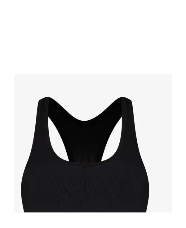 Palm Angels Logo-underband Scoop-neck Bra