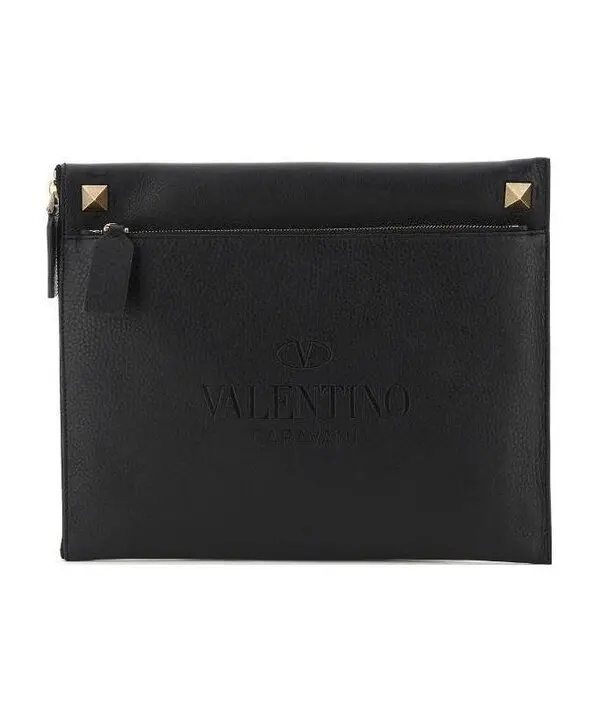 Valentino Garavani Rockstud Identity Pouch - Black