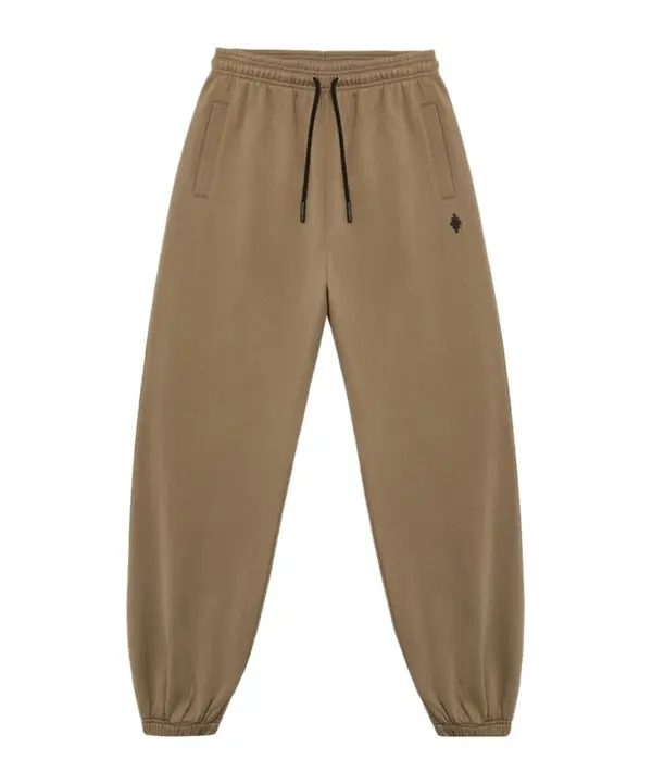 MARCELO BURLON COUNTY OF MILAN Cross Tapered Track Pants - Brown