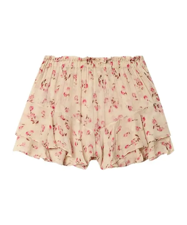 Isabel Marant Étoile Sornel Ruffled Shorts - Light Brown