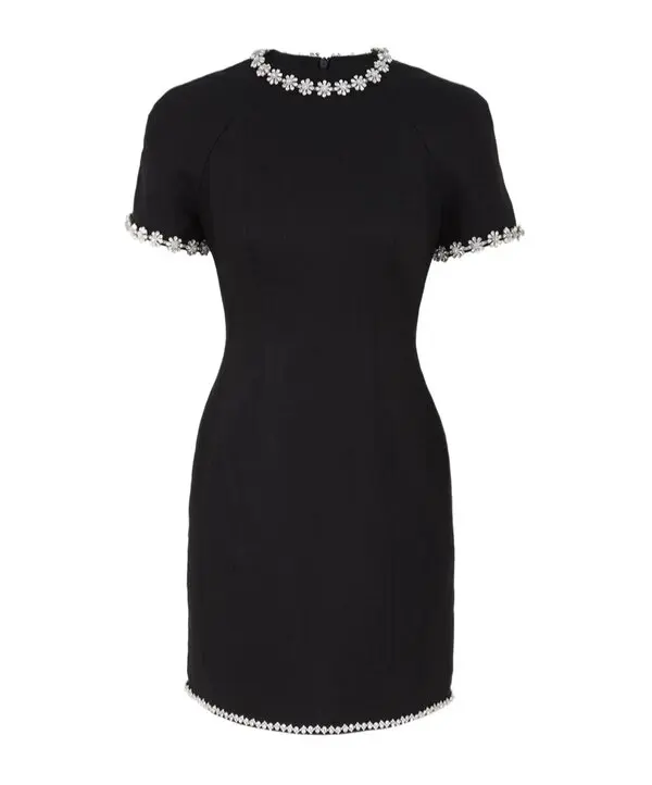 Zimmermann Rebellion Embellished Mini Dress - Black