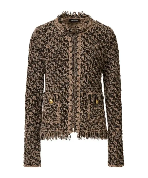 Fabiana Filippi Fringed Tweed Jacket