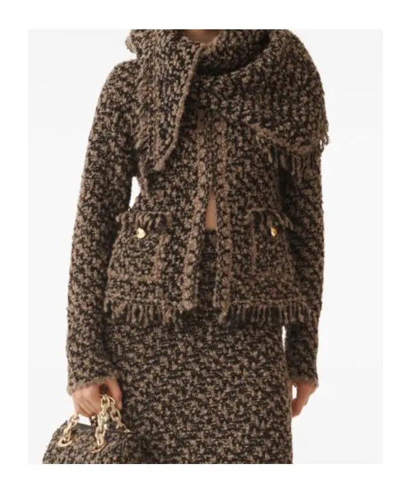 Fabiana Filippi Fringed Tweed Jacket