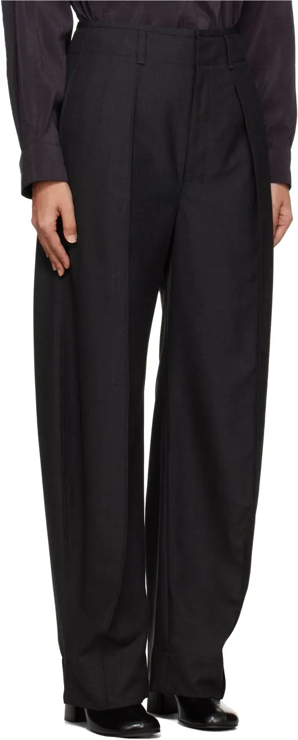 LEMAIRE Pressed Crease Curved-leg Trousers