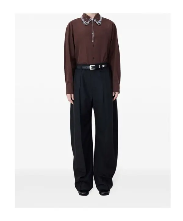 LEMAIRE Pressed Crease Curved-leg Trousers