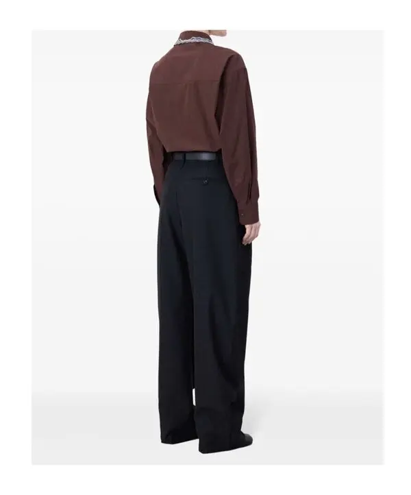 LEMAIRE Pressed Crease Curved-leg Trousers