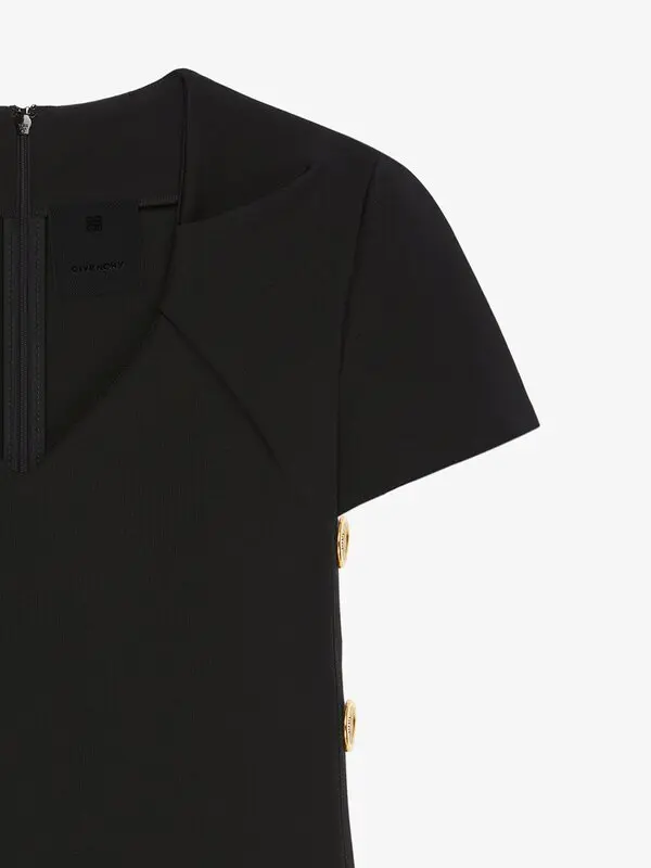Givenchy V-neck Short-sleeved Mini Dress