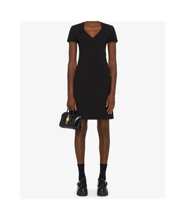 Givenchy V-neck Short-sleeved Mini Dress