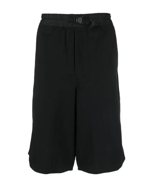 Y3 Drawstring Buckled Bermuda Shorts