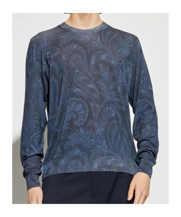 Etro Patterned Crewneck Knitted Jumper
