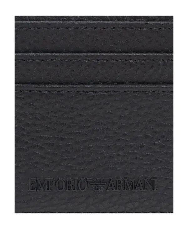 Emporio Armani Logo-lettering Leather Cardholder
